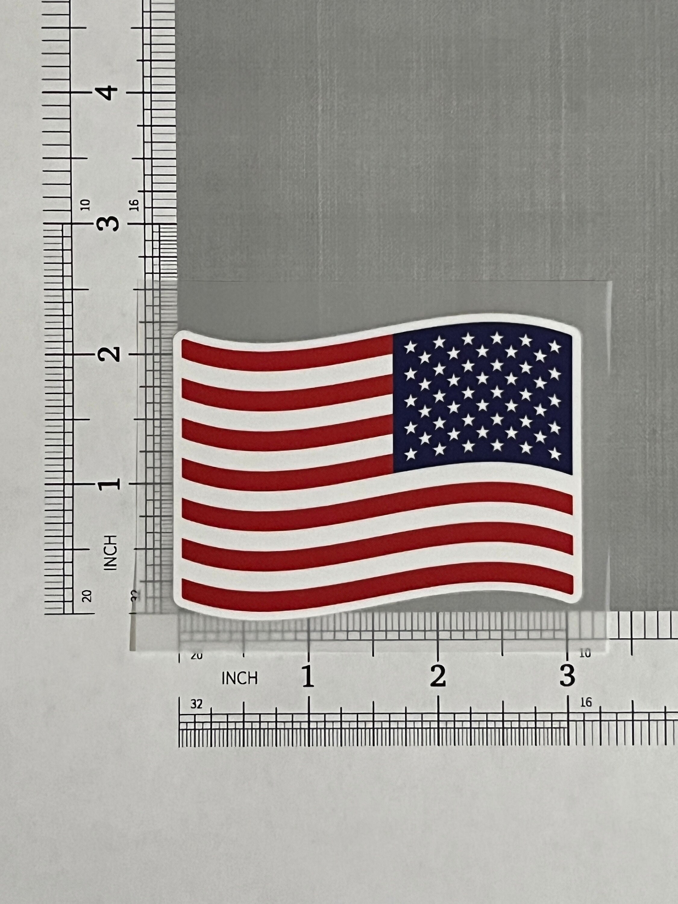 USA Wave Flag Heat Transfer pack of 5 3.14x2.36 Uniform - Etsy
