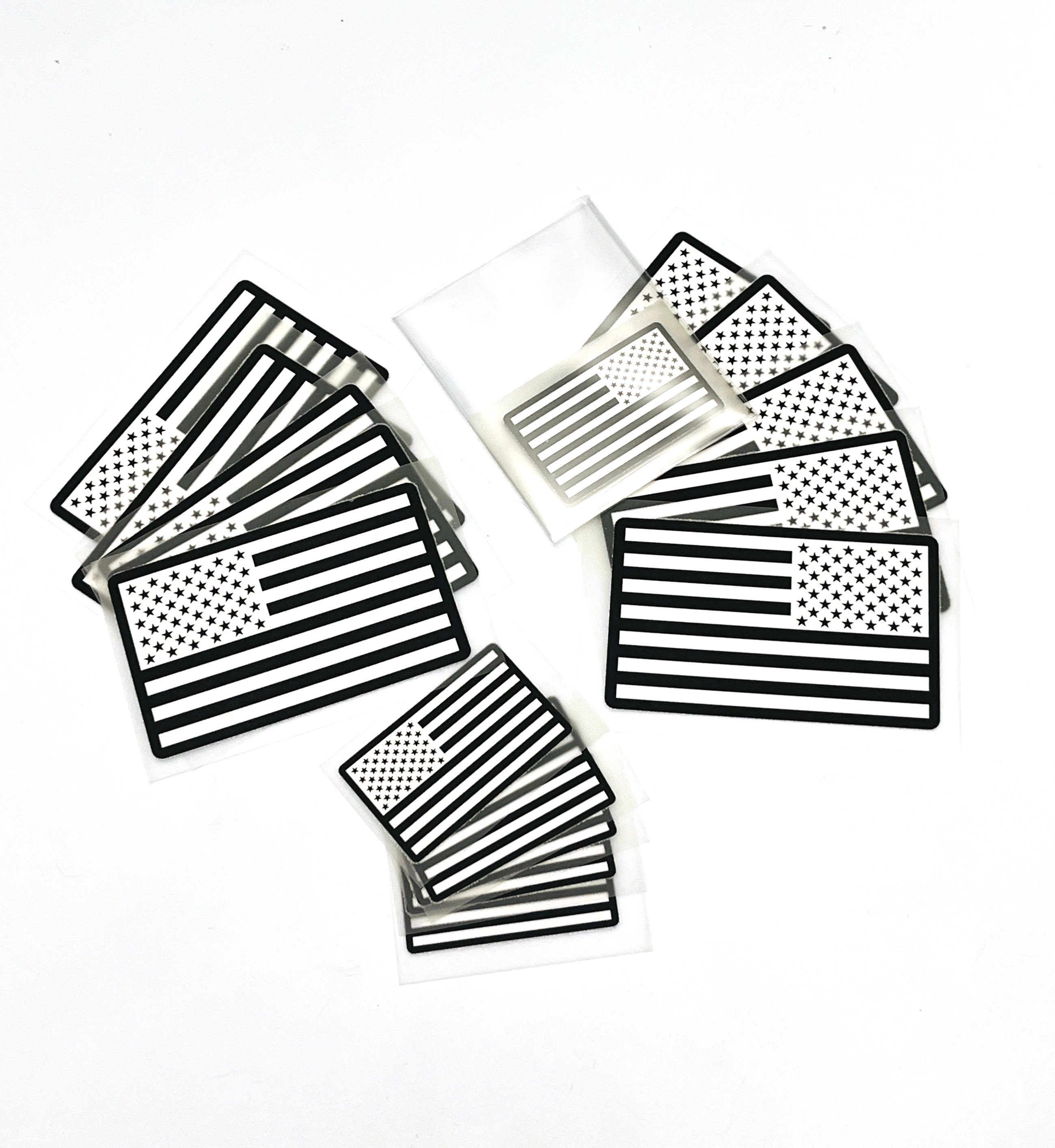 USA Flag Inverse Black Heat Transfer (pack of 5), Uniforms - Etsy
