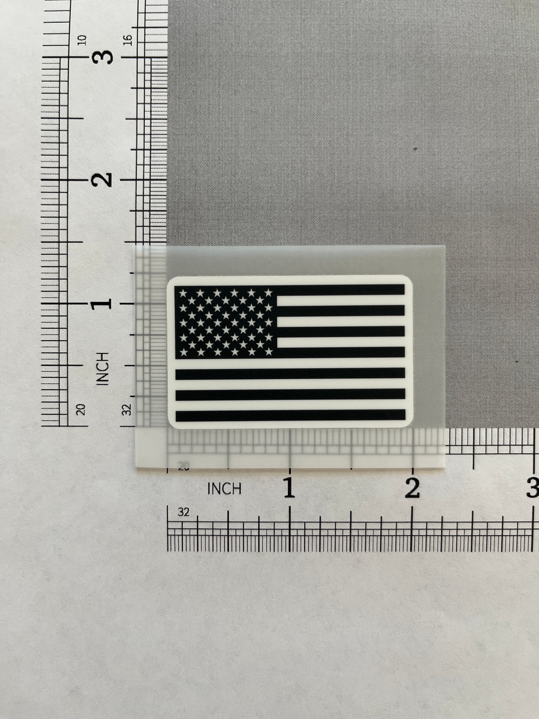 USA MINI FLAG Heat Transfer pack of 5, 2x1.25 Inches Uniform Flags ...