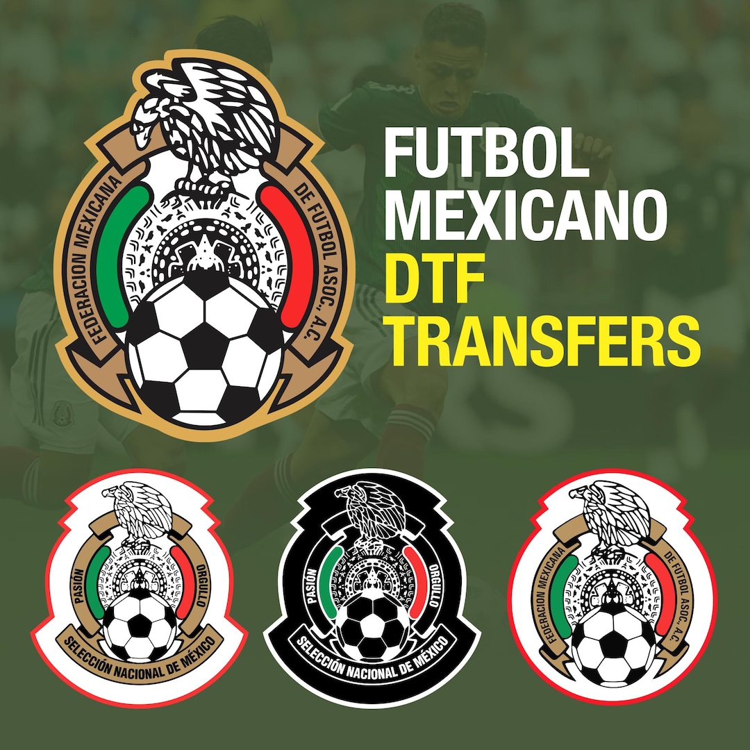 Mexico Soccer Team Old Logo DTF Heat Transfer - 5 Versions - Etsy