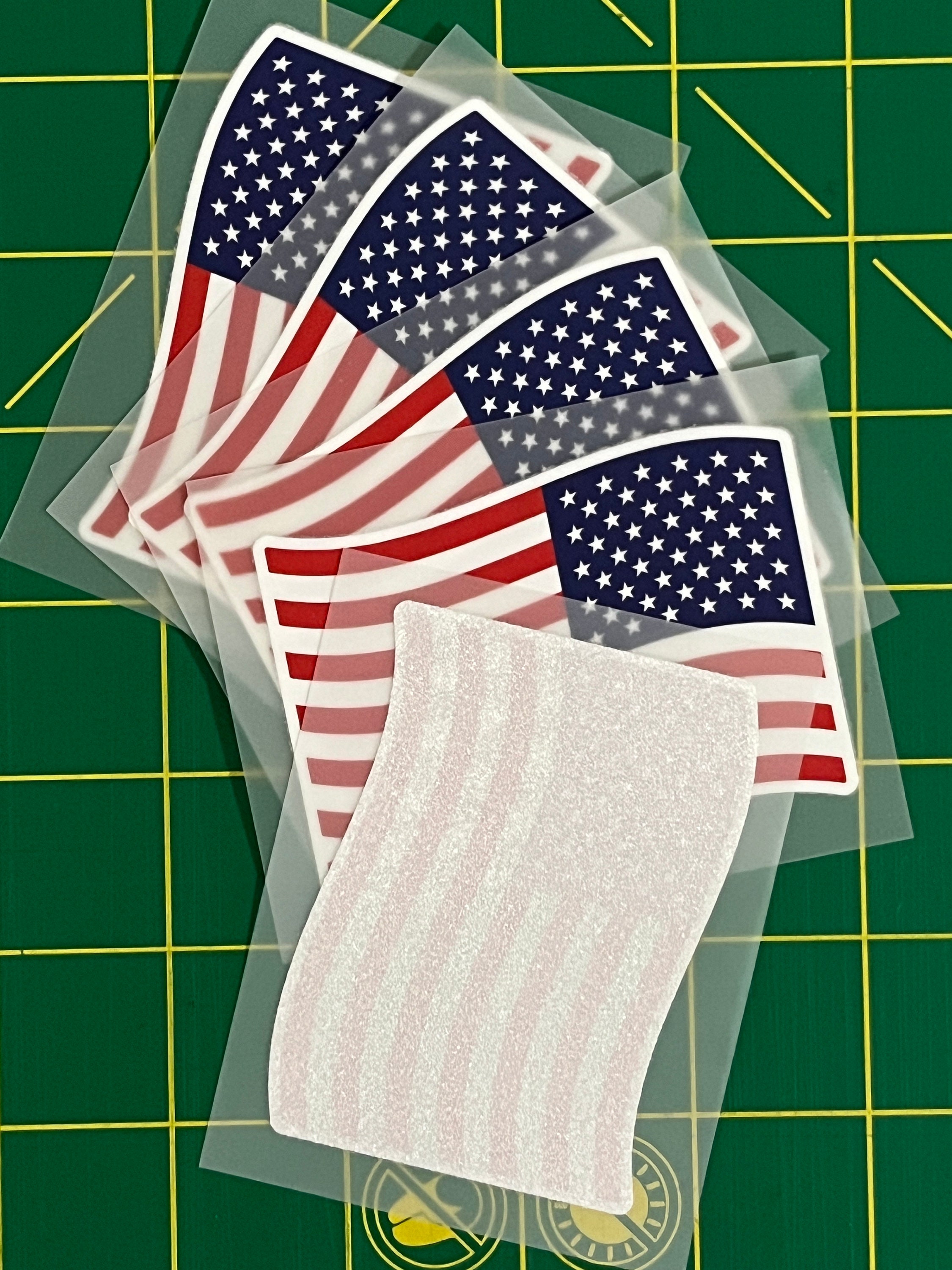 USA Wave Flag Heat Transfer pack of 5 Uniform Shirts - Etsy