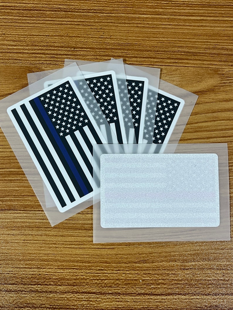 American Flag Support Heat Transfer pack of 5, 3.25x2 Uniform, Shirts ...