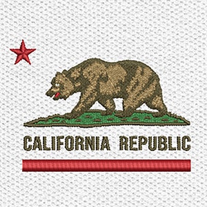 California Flag Logo Embroidery/vector/image - Etsy