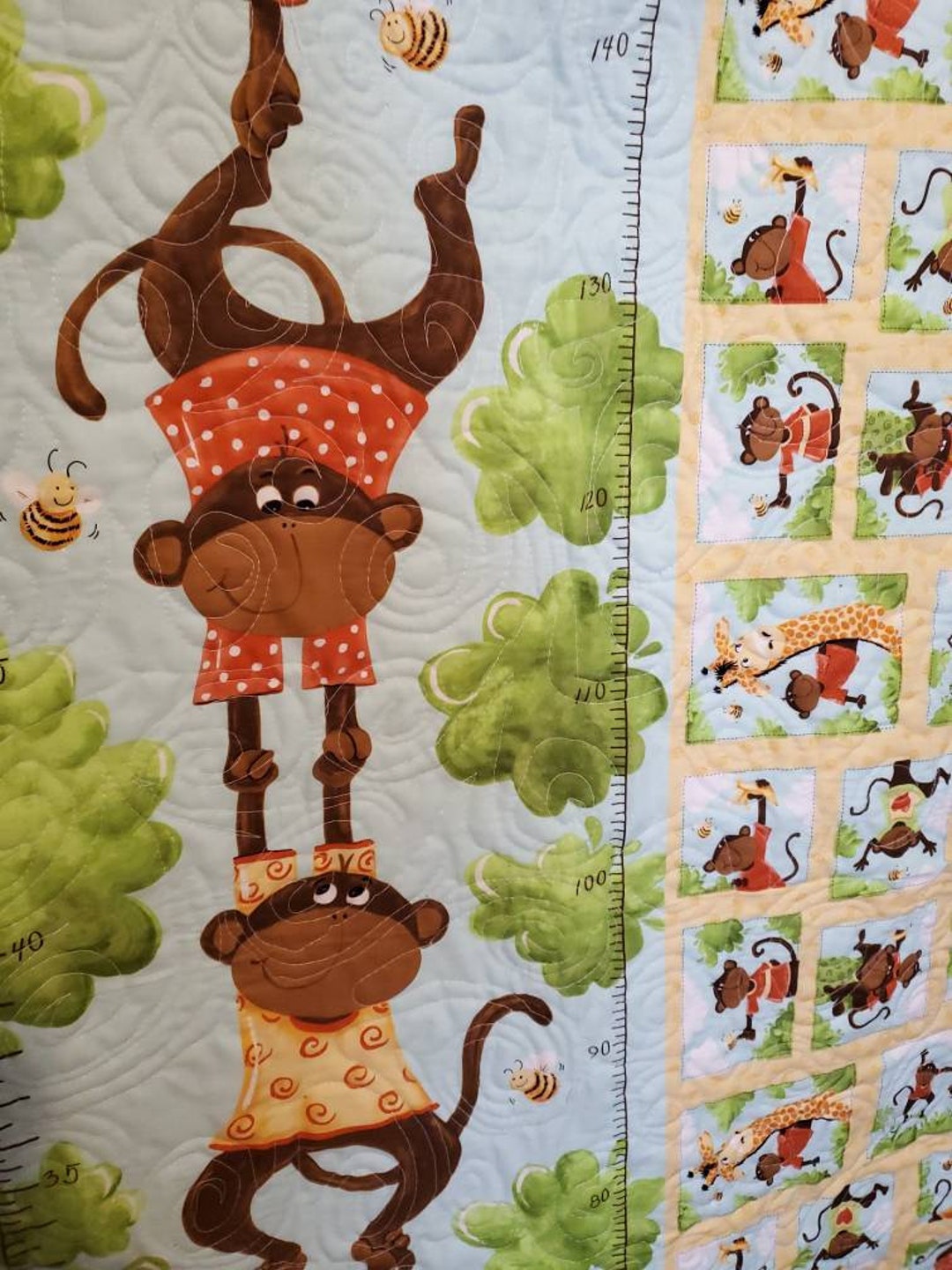 Growth Chart Monkey Characters - Etsy