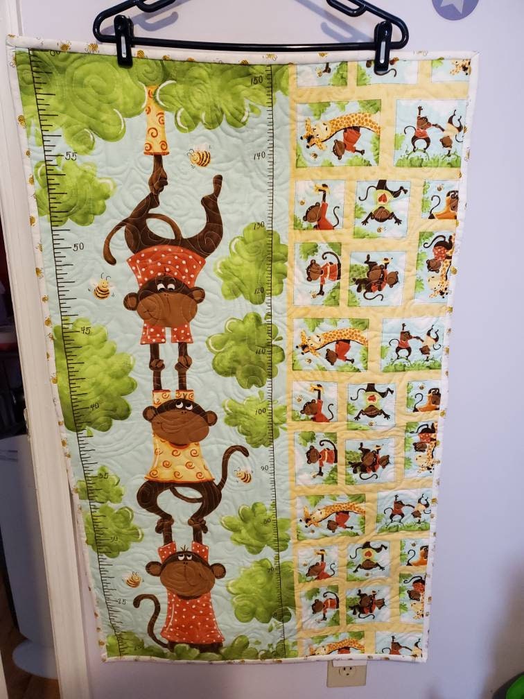 Growth Chart Monkey Characters - Etsy