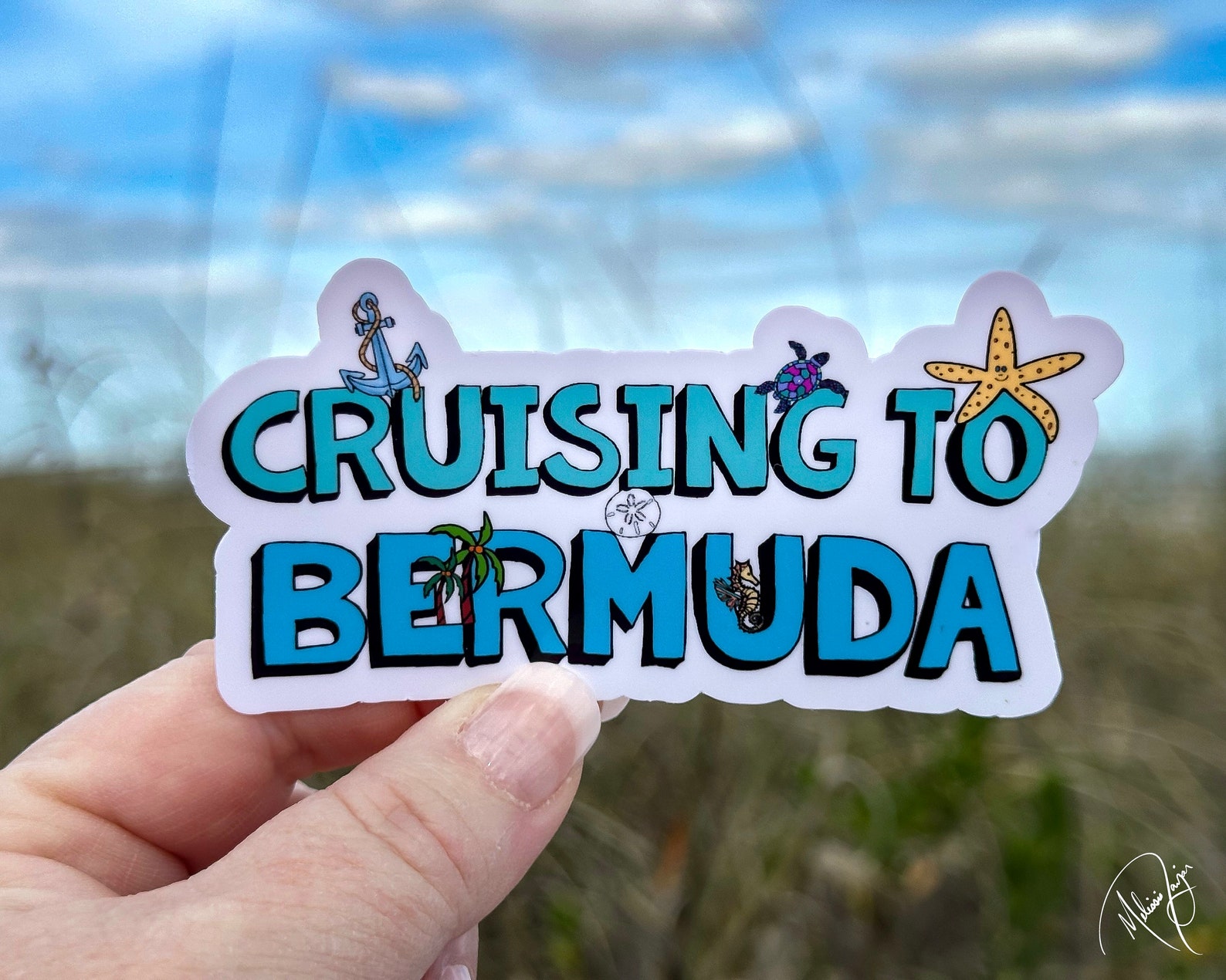 Cruising to Bermuda Sticker: Waterproof Vacation Souvenir - Etsy