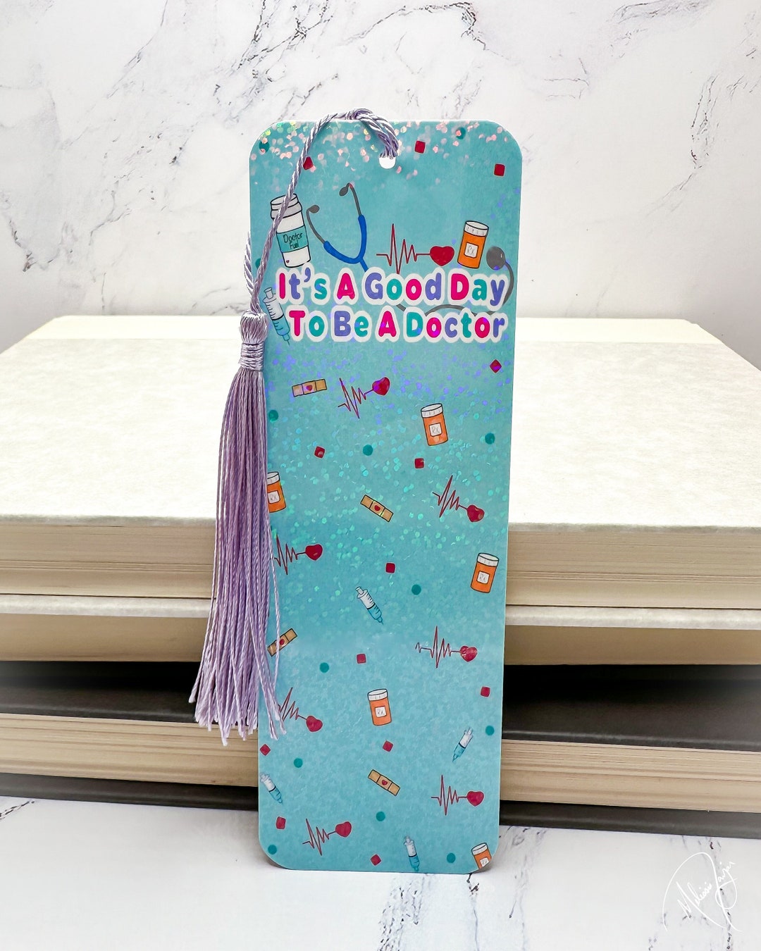Holographic Doctor Bookmark: Handmade Book Lover Gift - Etsy