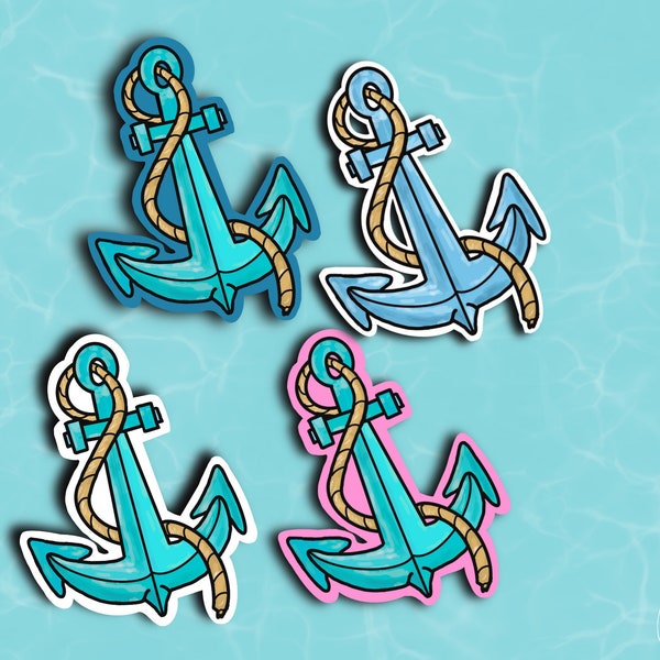 Anchor Sticker - Etsy