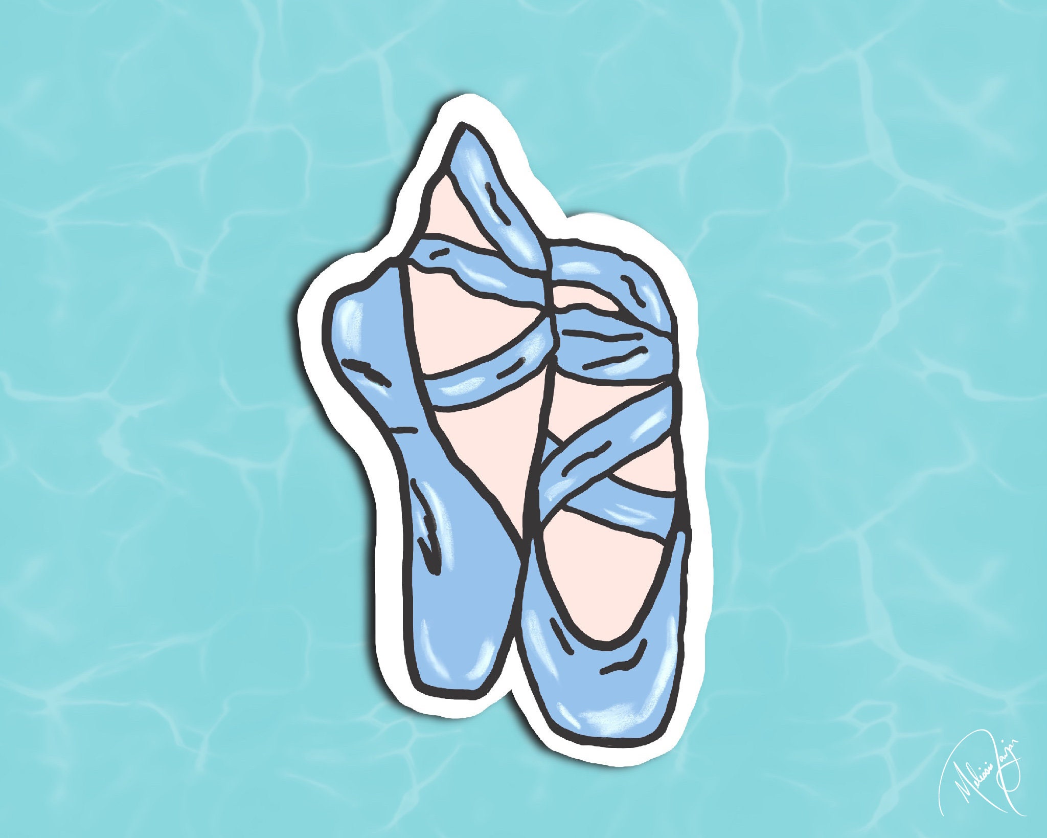 Dance Sticker, Dancer Sticker, Ballet Sticker, Laptop Sticker, Water ...