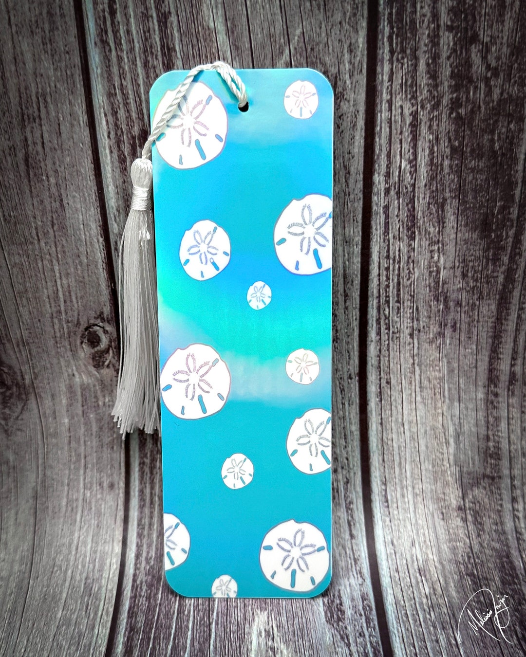Holographic Sand Dollar Bookmark: Handmade Ocean Reader Gift - Etsy