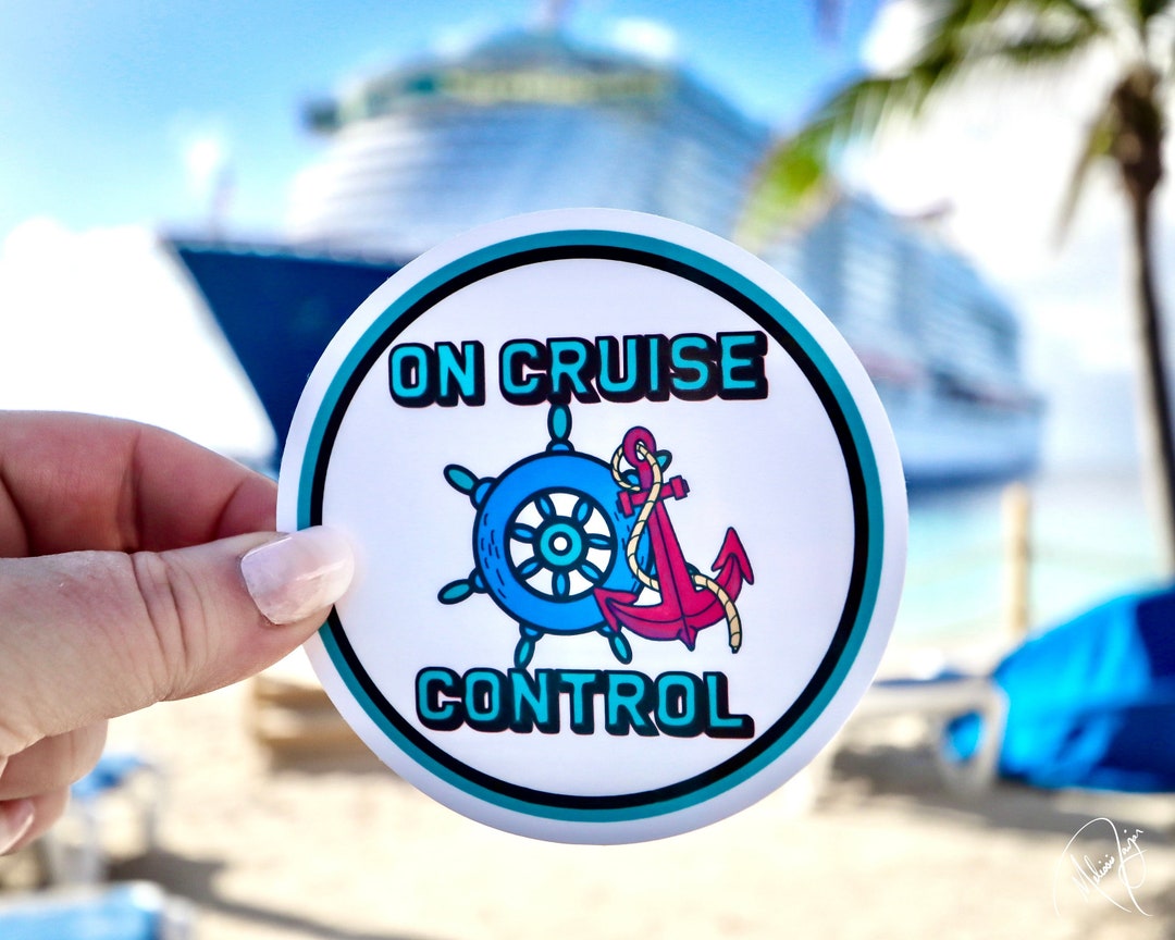 On Cruise Control Sticker, Cruise Sticker, Small Gift, Family Cruise ...