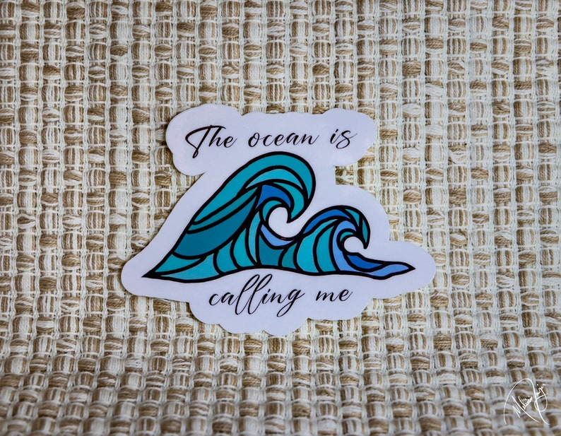 Ocean Wave Stickers the Ocean is Calling Me Stickers Planner - Etsy