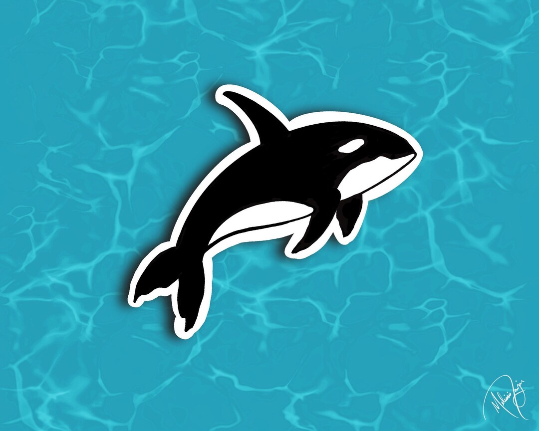Whale Sticker, Ocean Life Sticker, Orca Stickers, Planner Sticker ...