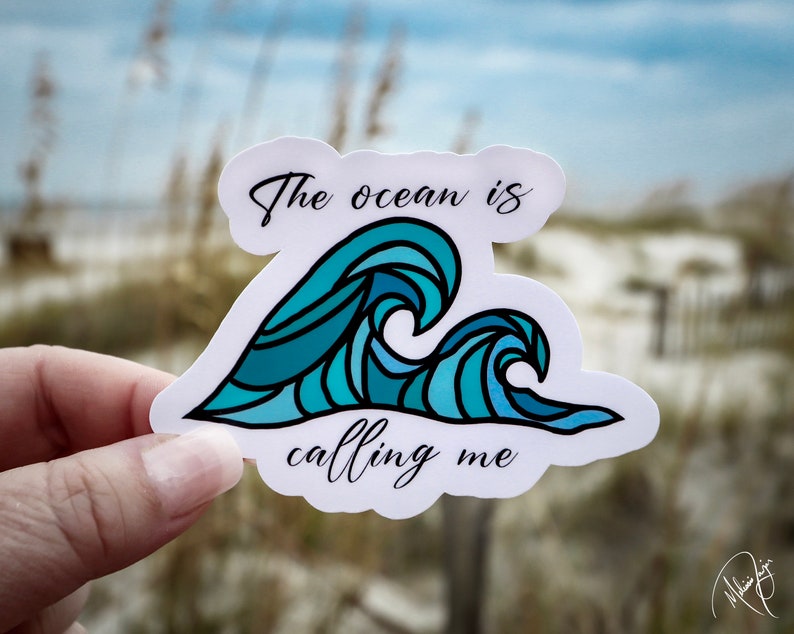 Ocean Wave Stickers the Ocean is Calling Me Stickers Planner - Etsy