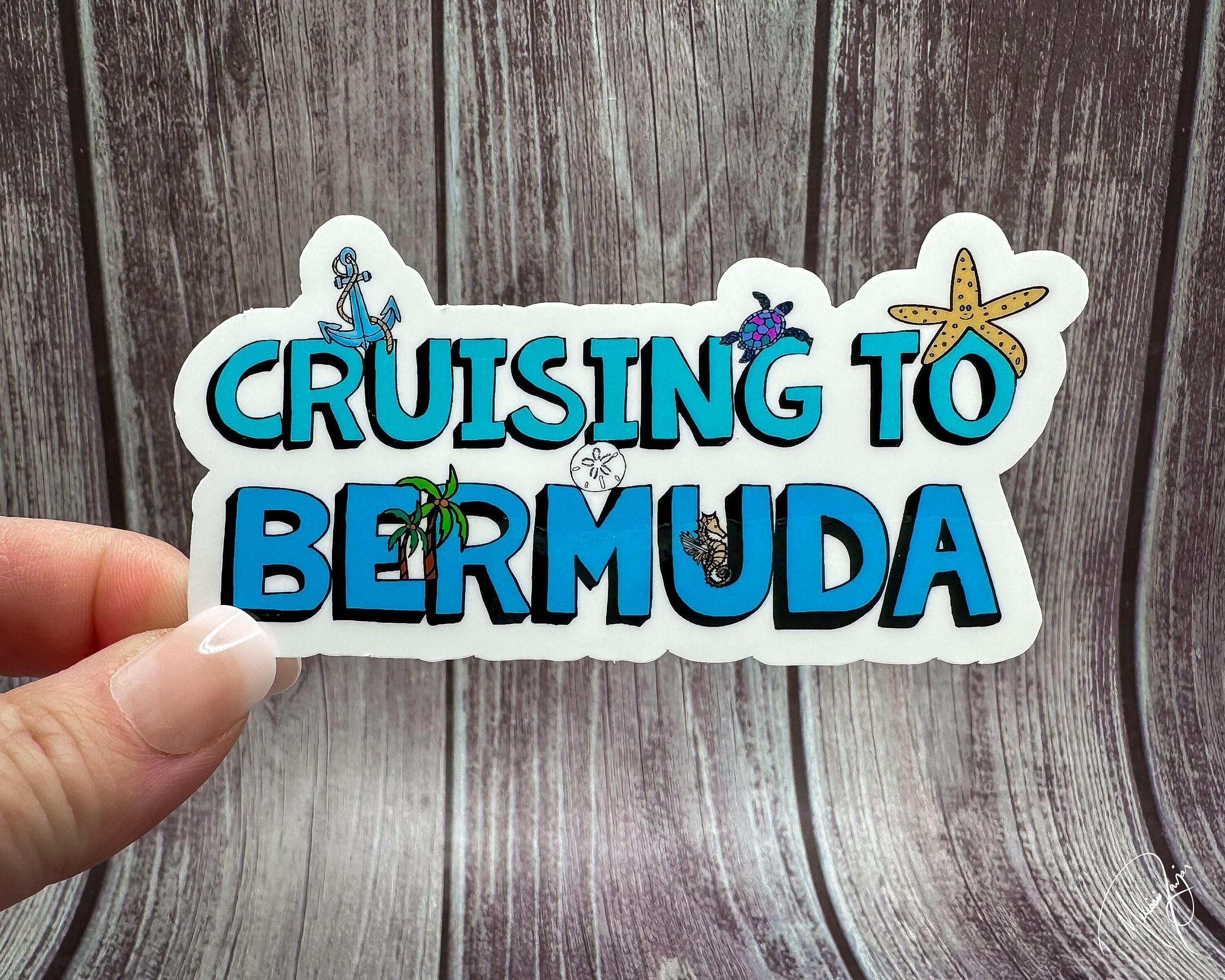 Cruising to Bermuda Sticker: Waterproof Vacation Souvenir - Etsy