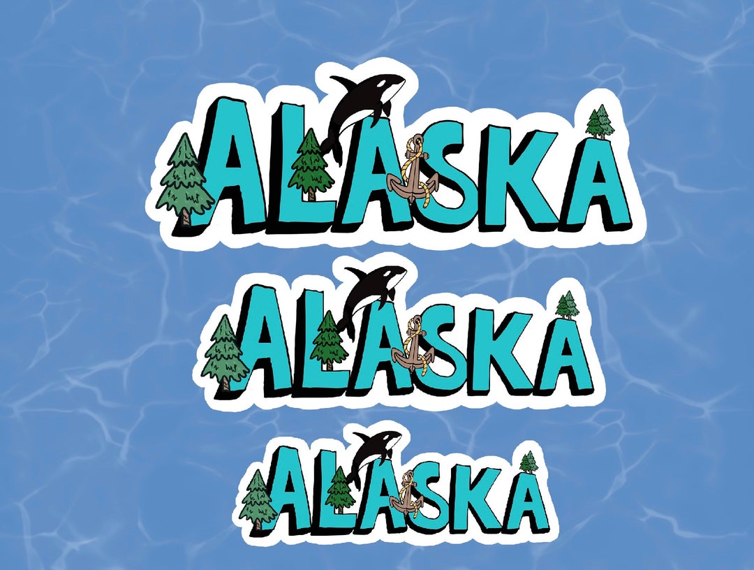 Alaska Sticker, Cute Alaska Sticker, Planner Sticker, Laptop Sticker ...