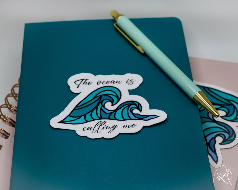 Ocean Wave Stickers the Ocean is Calling Me Stickers Planner - Etsy