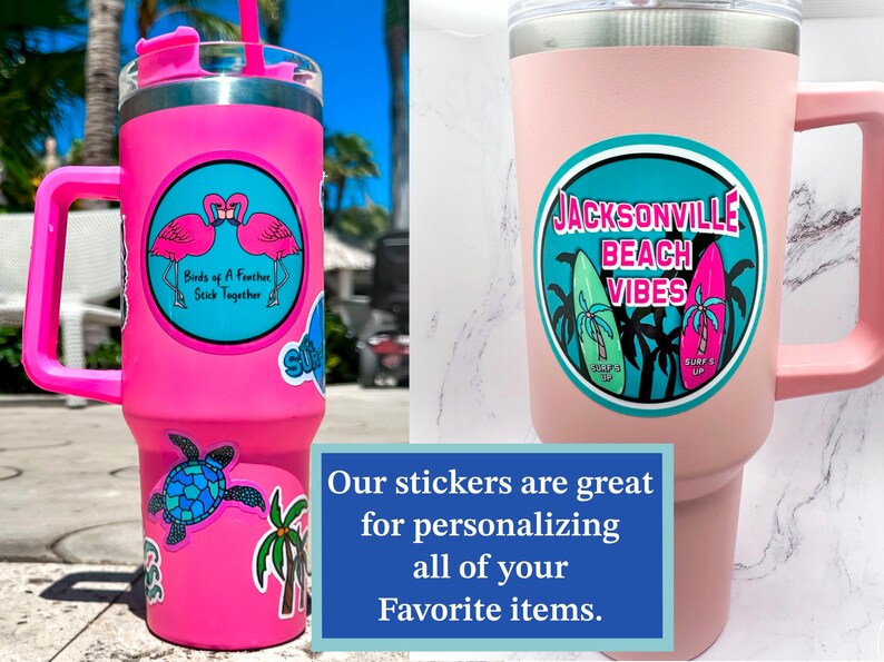 Caribbean Sticker: Tropical Vacation, Waterproof Laptop Decal - Etsy