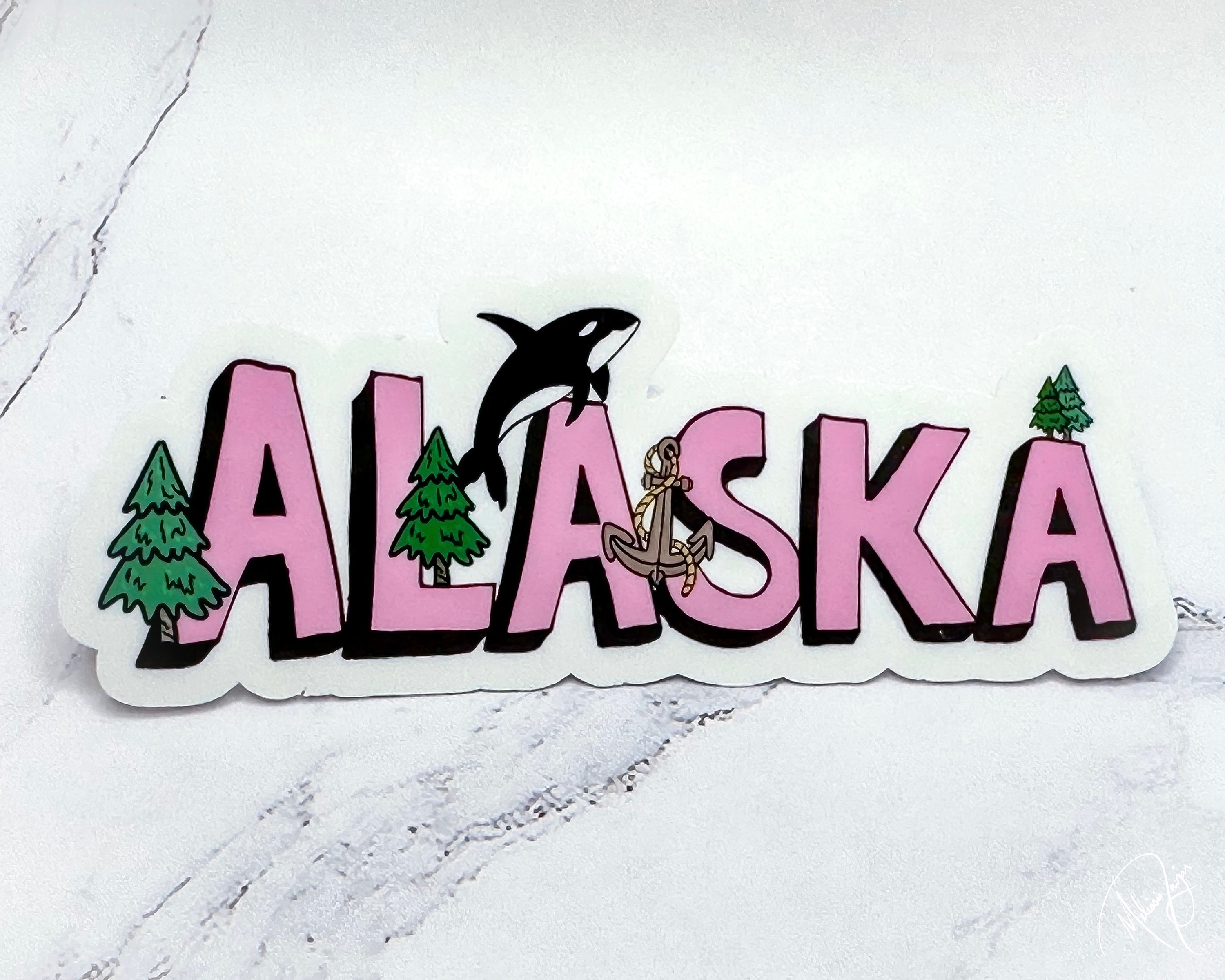 Alaska Sticker, Cute Alaska Sticker, Planner Sticker, Laptop Sticker ...