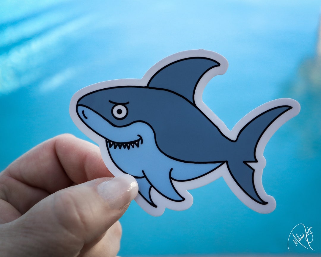 Cute Shark Sticker Ocean Life Sticker Shark Sticker Planner - Etsy