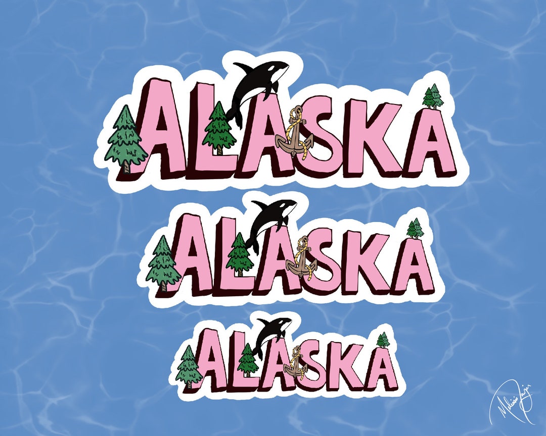 Alaska Sticker, Cute Alaska Sticker, Planner Sticker, Laptop Sticker ...
