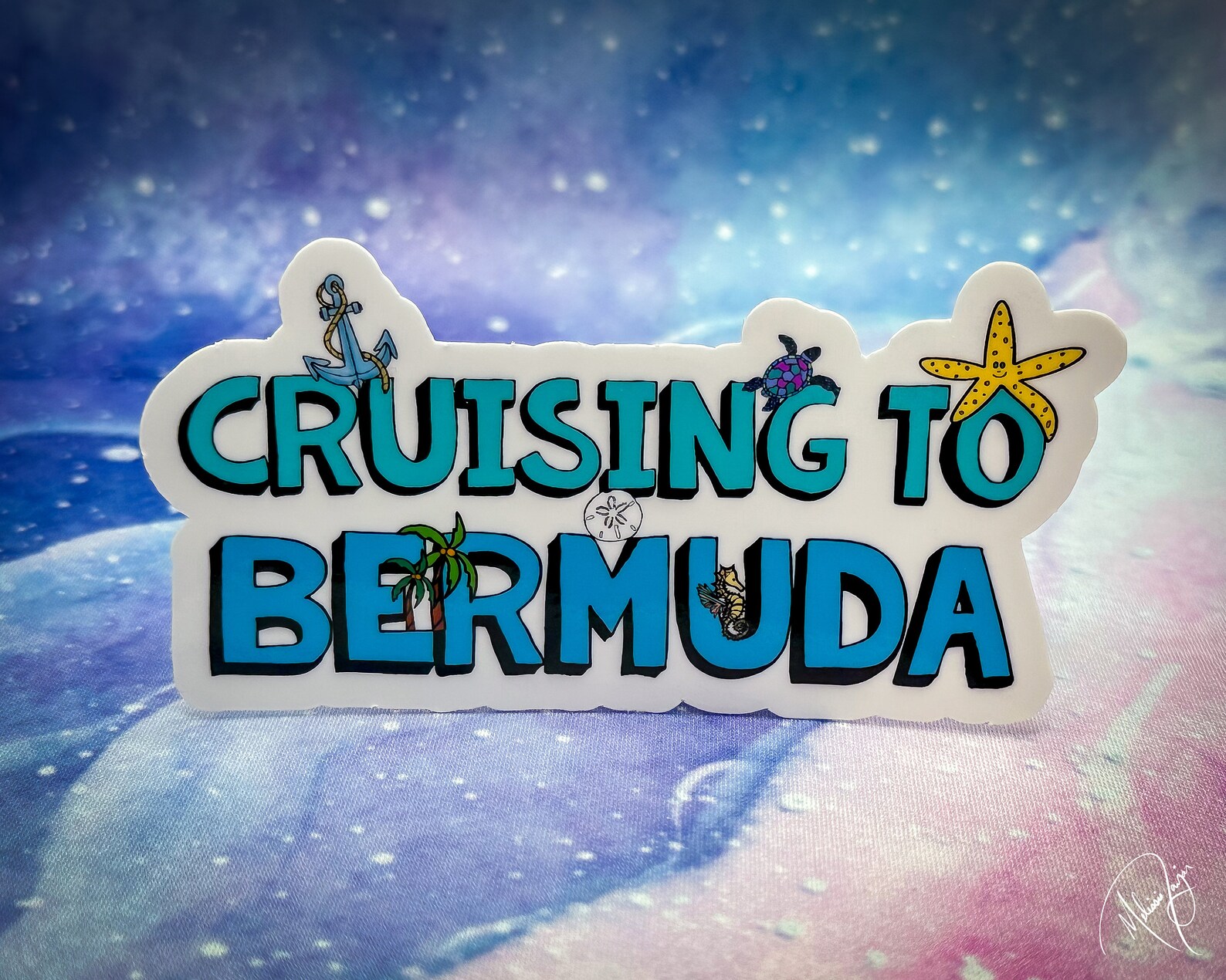 Cruising to Bermuda Sticker: Waterproof Vacation Souvenir - Etsy