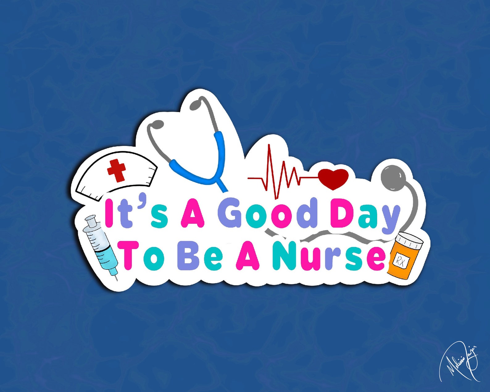 Nurse Stickers, Nursing Student, Cute Nurse Sticker, Nurse Decal ...