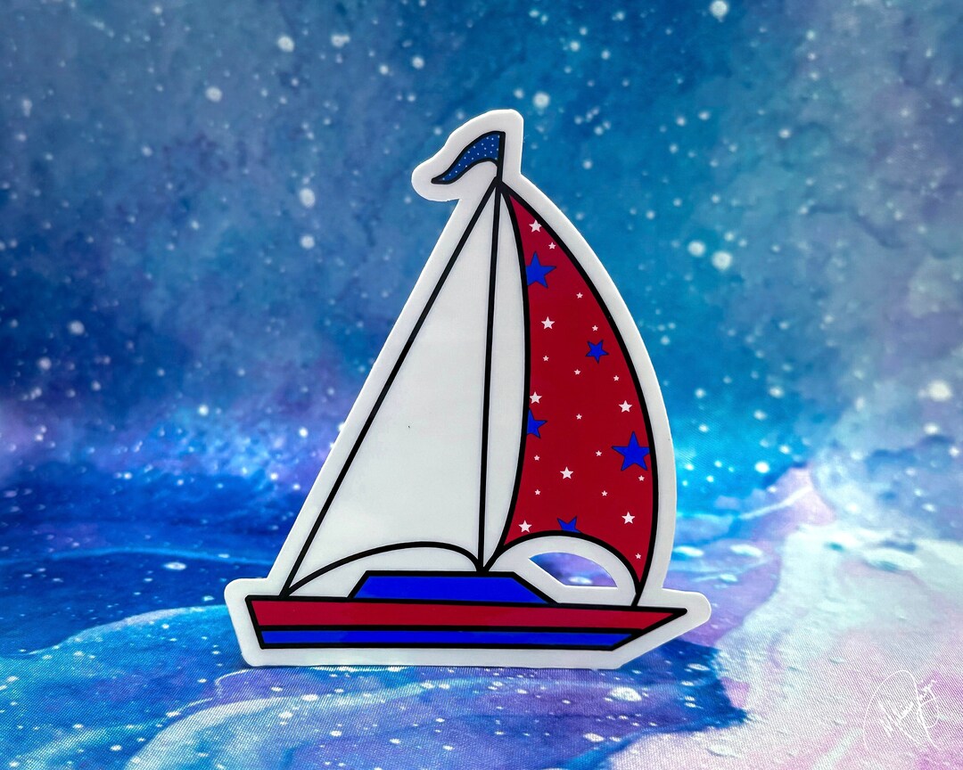 Sailboat Sticker, Small Gift, Birthday Gift, Coastal Stickers, Planner ...