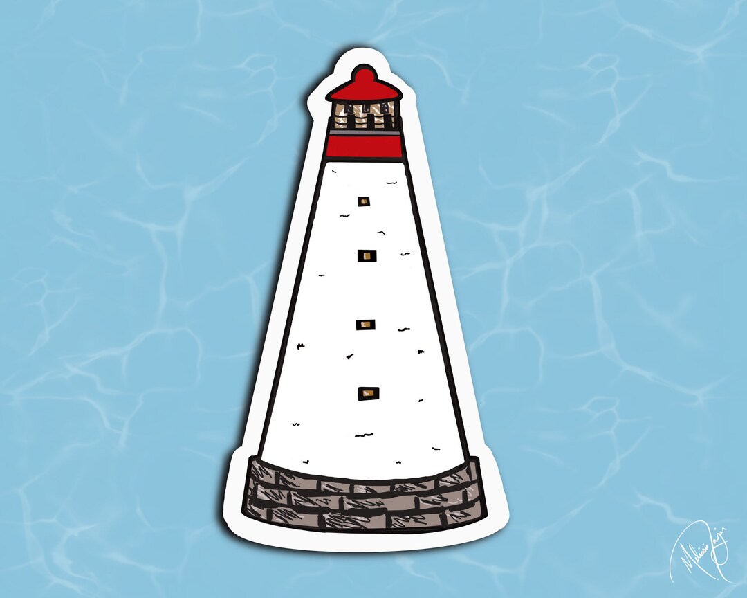 Marblehead Lighthouse Sticker: Coastal Laptop Decal - Etsy