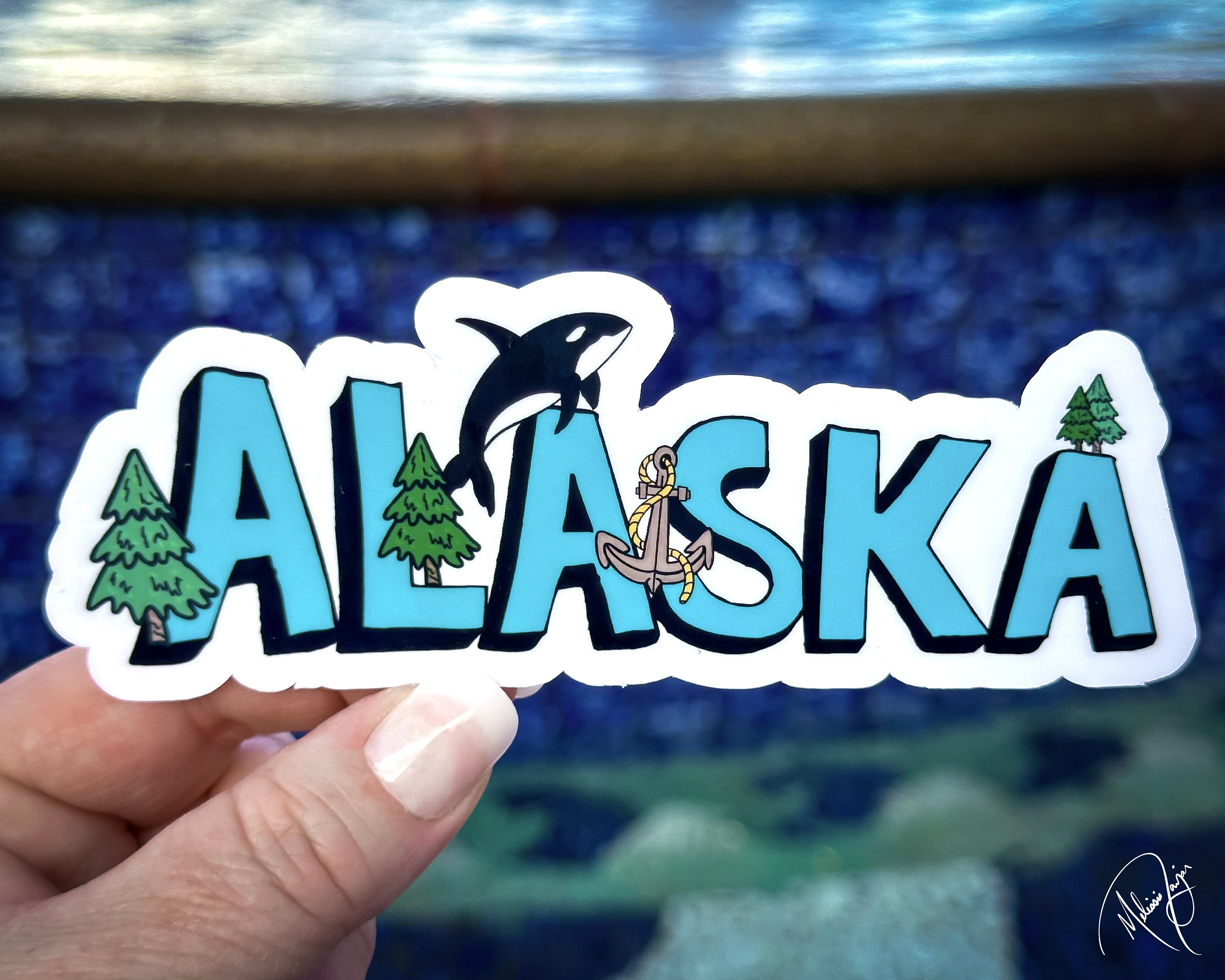 Alaska Sticker, Cute Alaska Sticker, Planner Sticker, Laptop Sticker ...