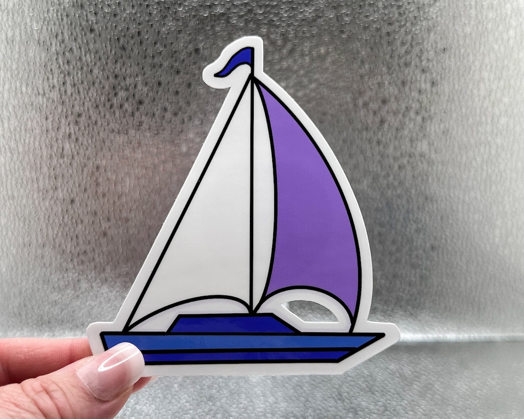 Sailboat Sticker, Small Gift, Birthday Gift, Coastal Stickers, Planner ...