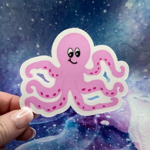 Octopus Sticker Waterproof Sticker, Cute Sea Creature Sticker, Sea Life ...