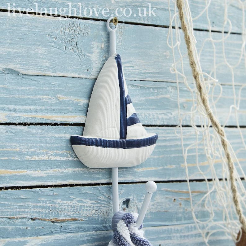 Nautical Wooden Boat Hook - Pair - Etsy UK
