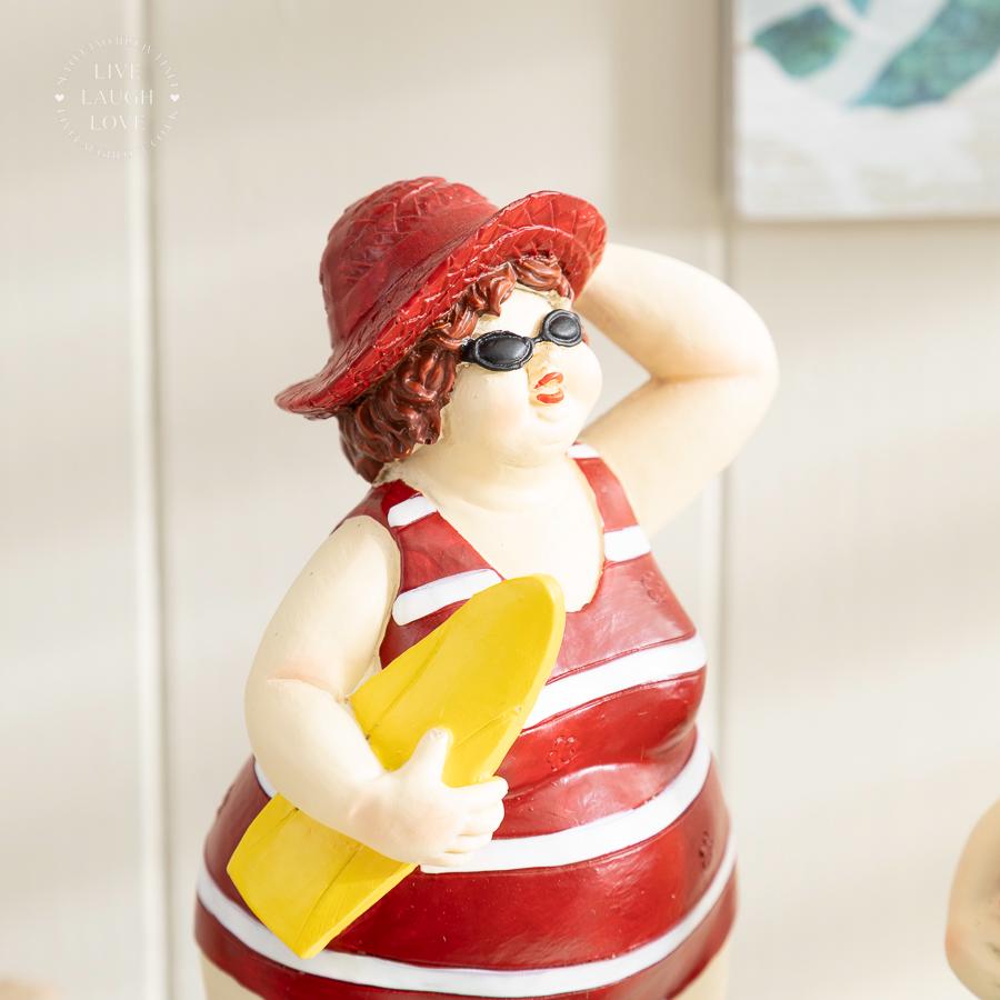 Vintage Beach Figurines - Quirky Swimsuit Ladies Set of 2 - Etsy UK