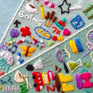 Thread Journal Fabric Pack: 365 Days of Stitching, Embroidery Diary - Etsy