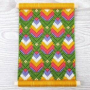 Easter Bargello Kit, Easter Egg Tapestry Kits, Bargello Embroidery Kits, Beginners Needlepoint ...
