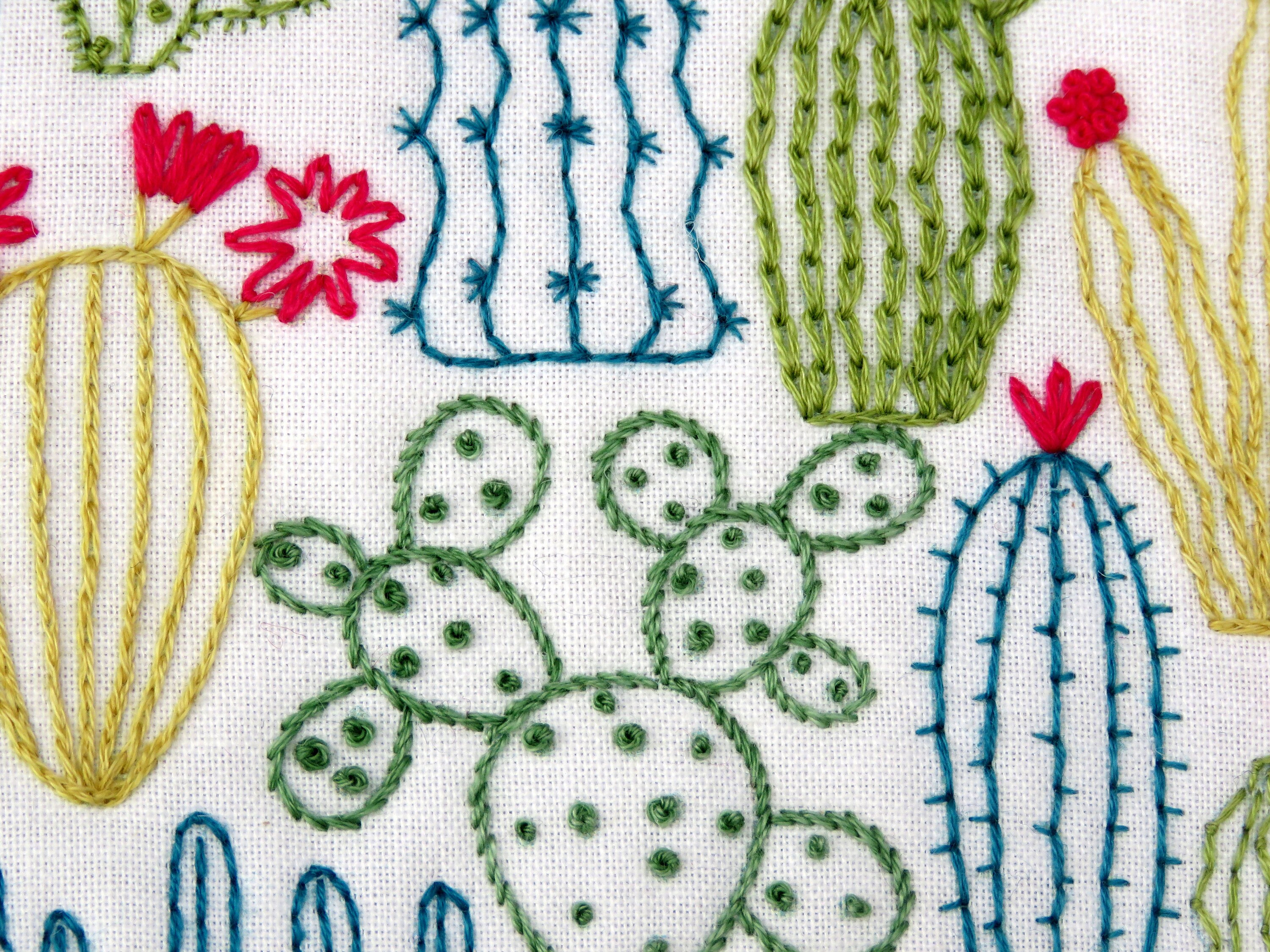 Cacti Embroidery Pattern Cactus Needle Craft Pattern Cacti - Etsy