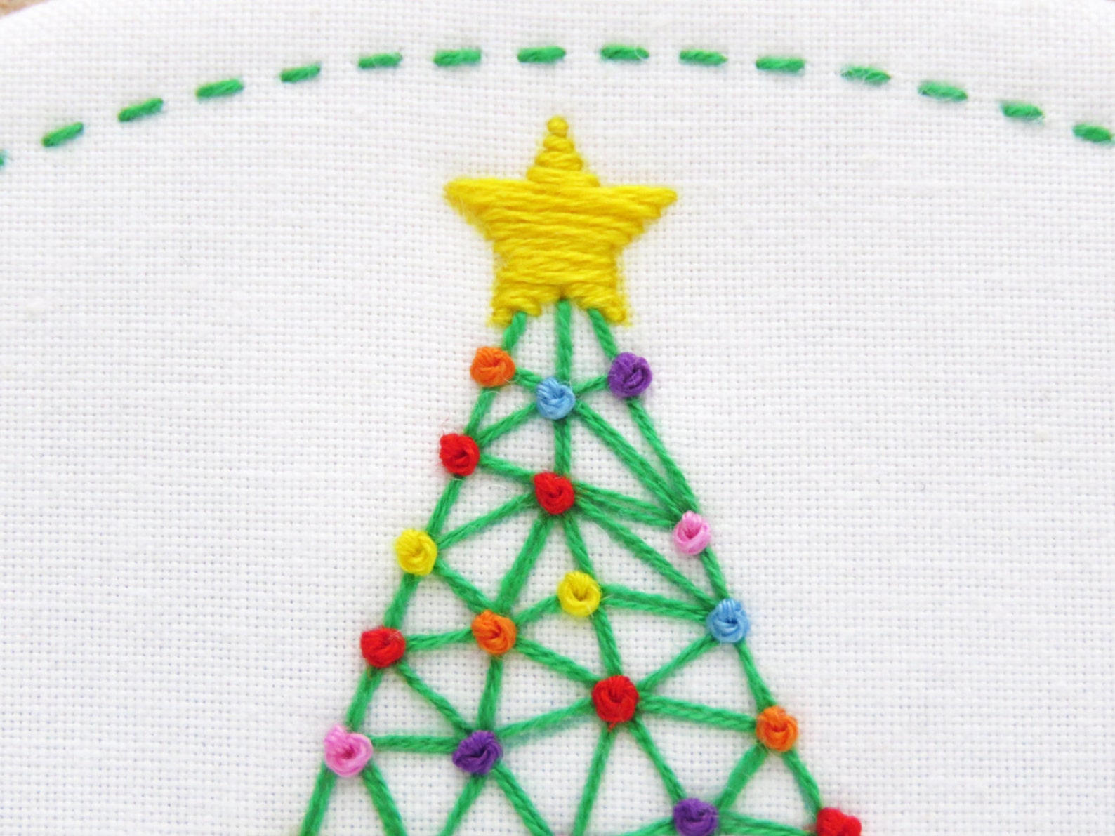 Christmas Tree Embroidery Pattern Xmas Tree Hoop Art Pattern | Etsy