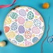 Easter Eggs Hand Embroidery Pattern, Modern Craft Project, Mindfulness ...