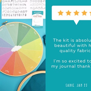 Thread Journal Fabric Pack: 365 Days of Stitching, Embroidery Diary - Etsy