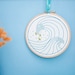 Waves Embroidery Pattern, Water Hand Embroidered Pattern, Sea ...