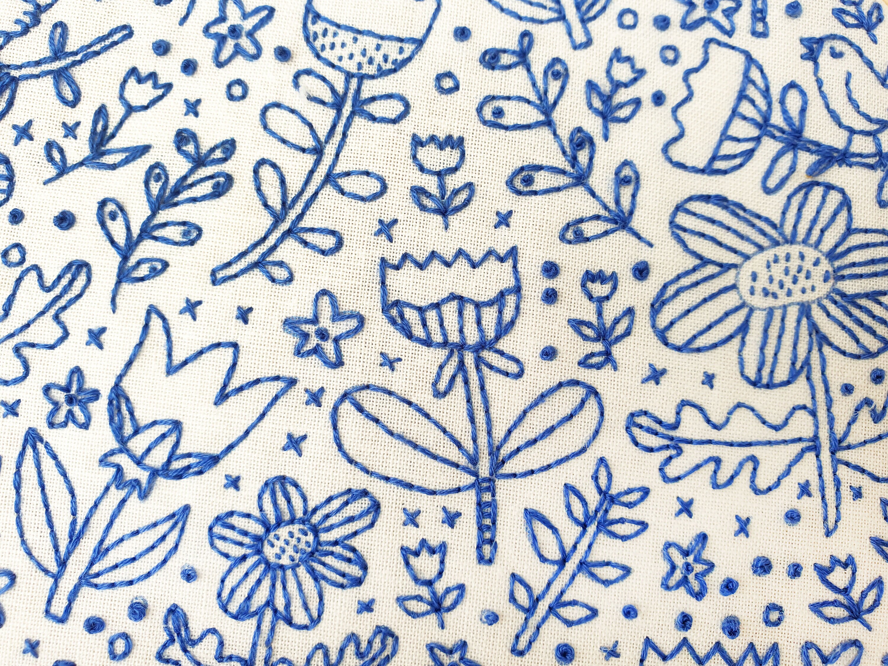 Doodle Embroidery Kit Doodle Stitching Needle Craft Kit DIY | Etsy UK