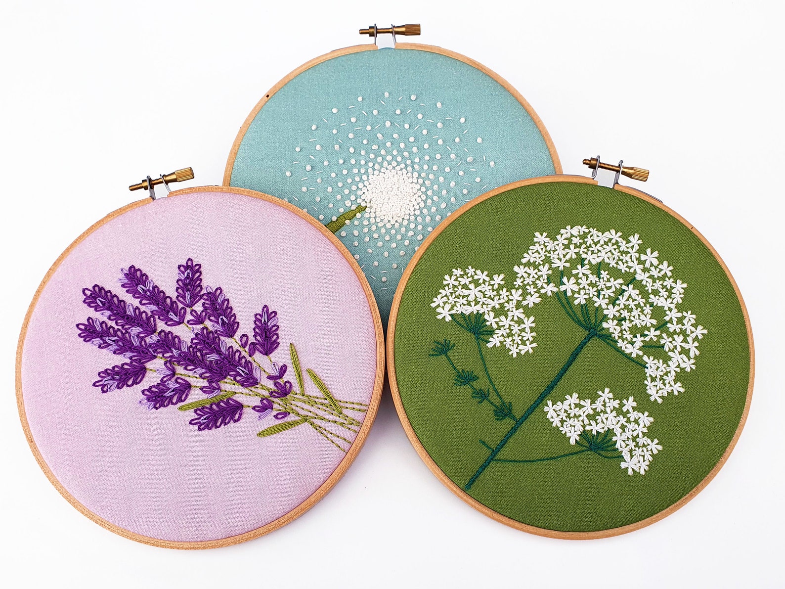 Wildflowers Embroidery Kit Floral Needle Craft Kit DIY - Etsy