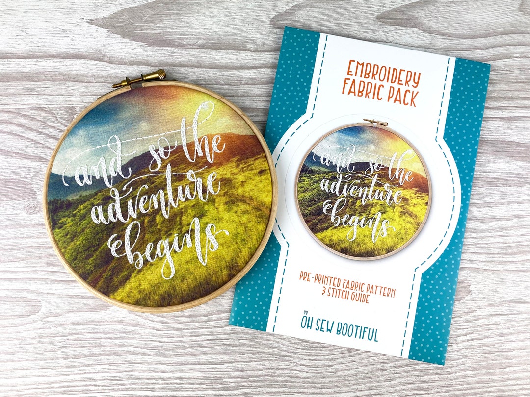 Adventure Embroidery Pattern, Nature Countryside Needle Craft Pattern ...