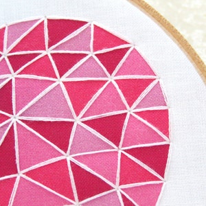 Geometric Heart Embroidery Pattern, Easy Hoop Art Tutorial PDF ...