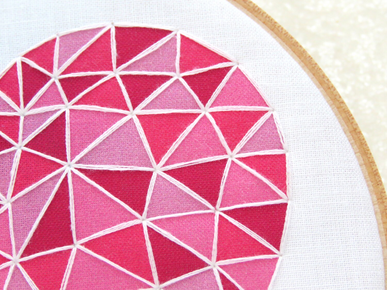 Geometric Heart Embroidery Pattern Easy Hoop Art Tutorial - Etsy
