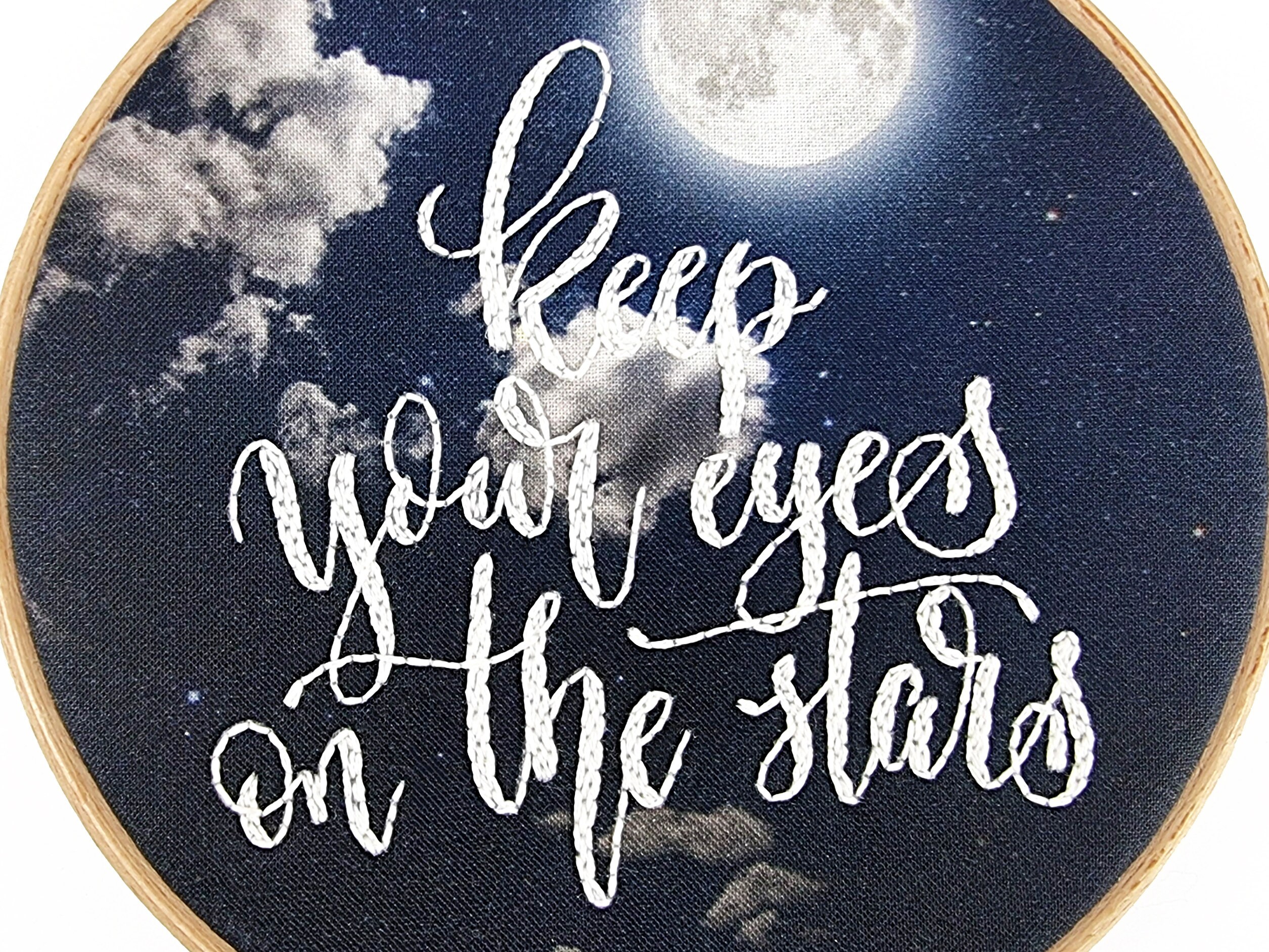 Moon Embroidery Kits Night Sky Embroidery Kits Inspirational - Etsy UK