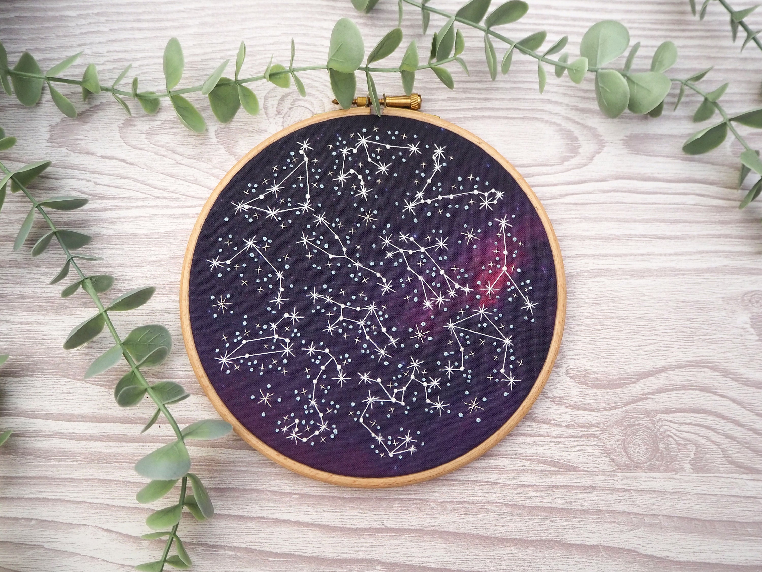 Astrology Embroidery Pattern: Star Signs Constellations Fabric Pack - Etsy
