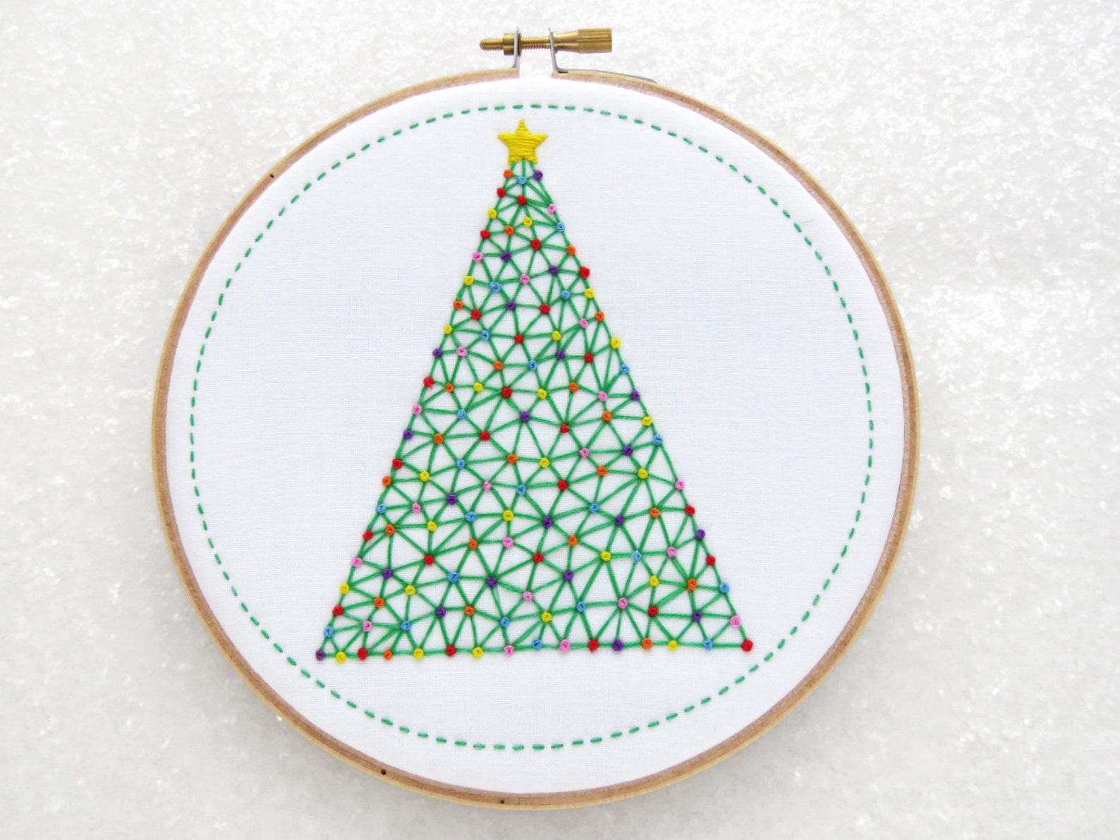 Christmas Tree Embroidery Pattern Xmas Tree Hoop Art Pattern | Etsy