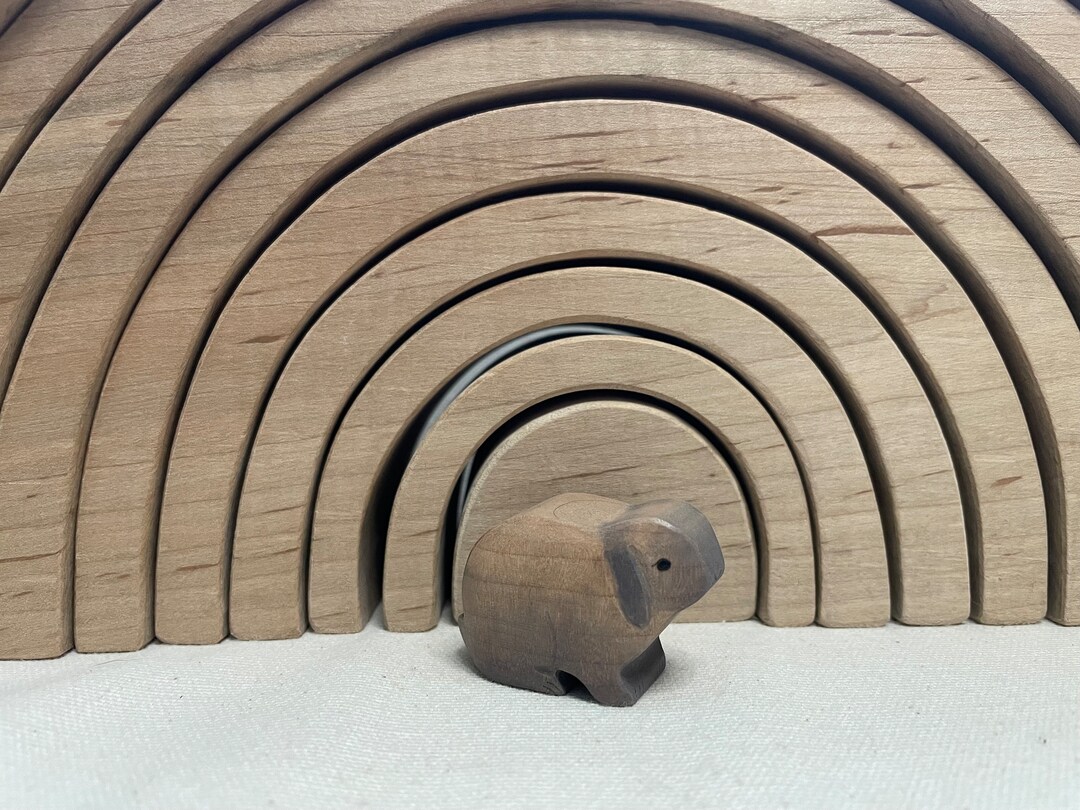 Cherry-holland Lop Bunny Figurine, Tortoiseshell Brown, Handmade ...